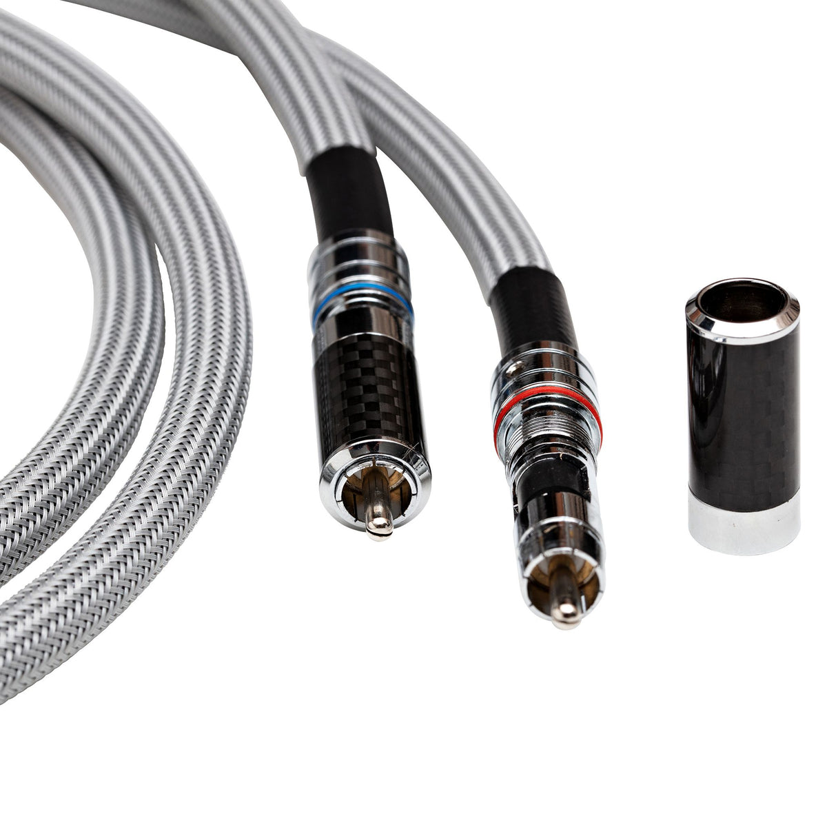 PURE FINE SILVER - ULTRA LOW CAPACITANCE Unbalanced RCA Audio Cables ...