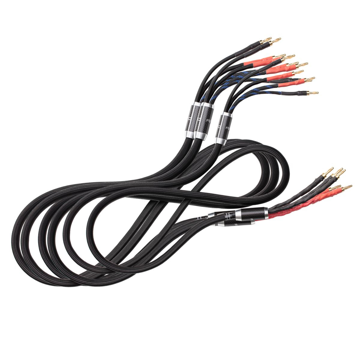 Pure Fine Silver & 99.9% OFC (Copper) Combination (BI WIRE) Speaker Ca ...